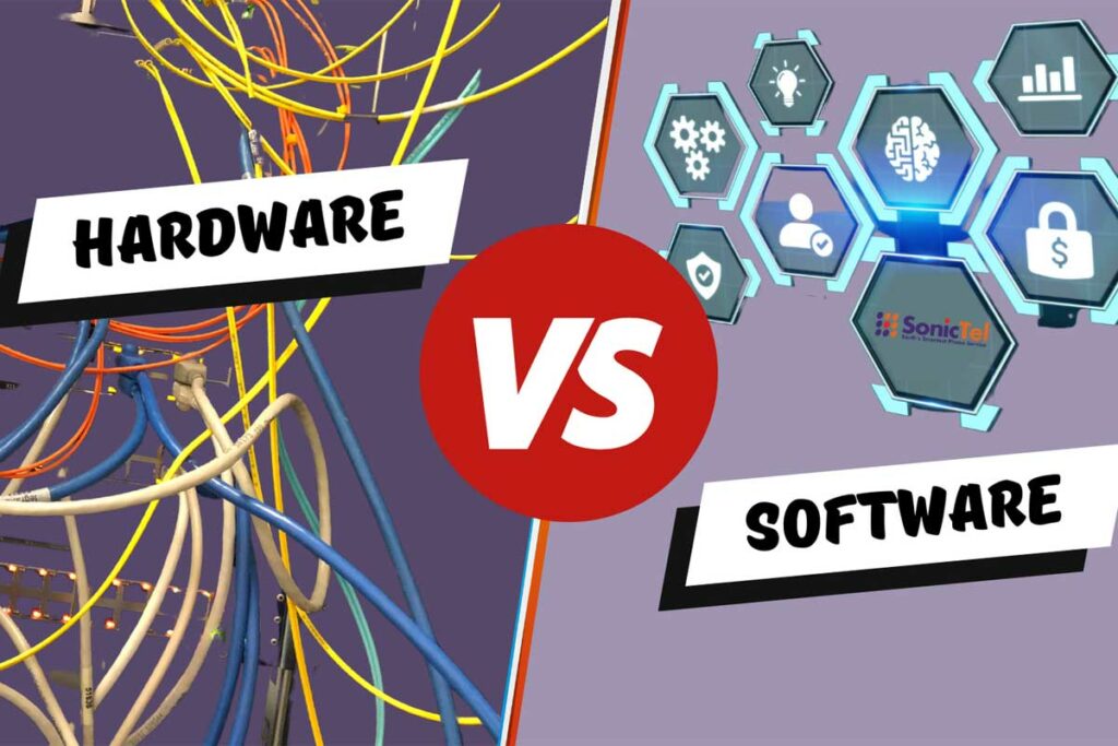 Quelles est la différence entre hardware et software