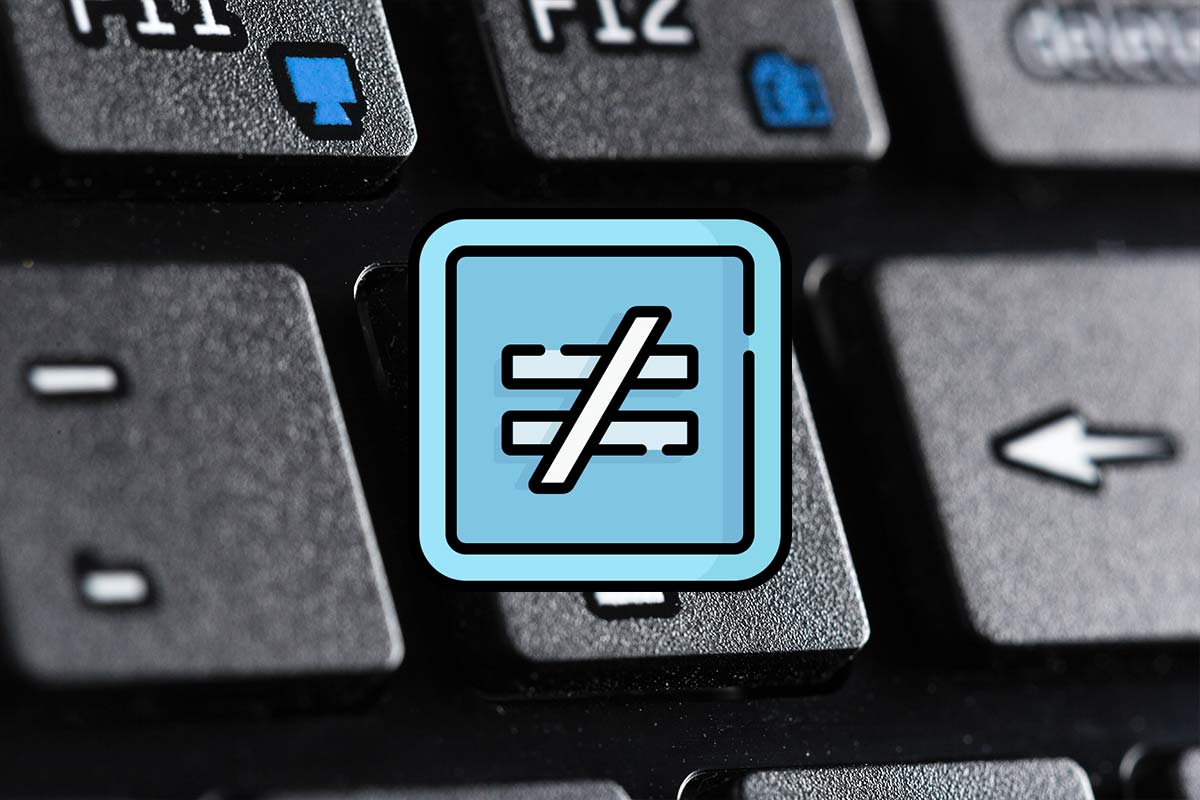 Comment écrire le signe différent (≠) au clavier